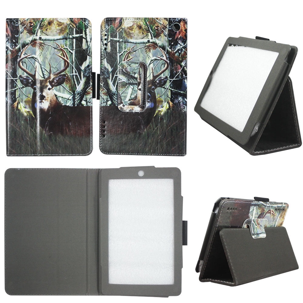 Camo Tail Deer Snow Wolf Folio Case for Kindle Fire HD 7 Tablet (2014 ...