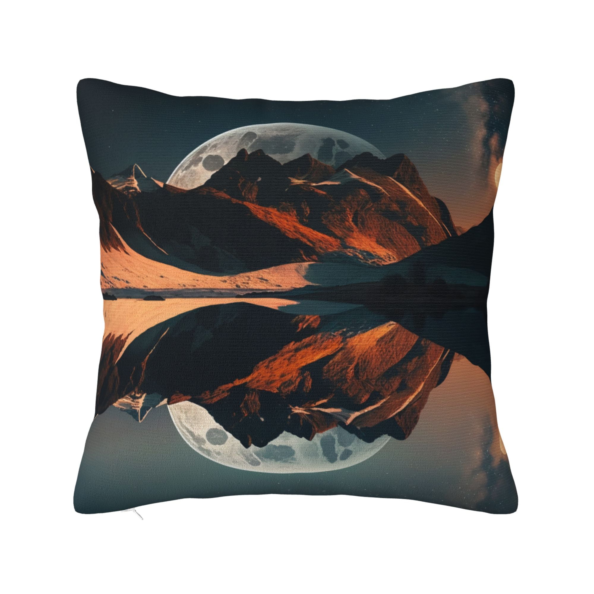 ZICANCN Surreal Sky Moon Decorative Throw Pillow Covers, Bed Couch Sofa ...