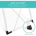 4-Step Portable Folding Heavy-Duty Steel Ladder w/Hand Rail, Wide ...