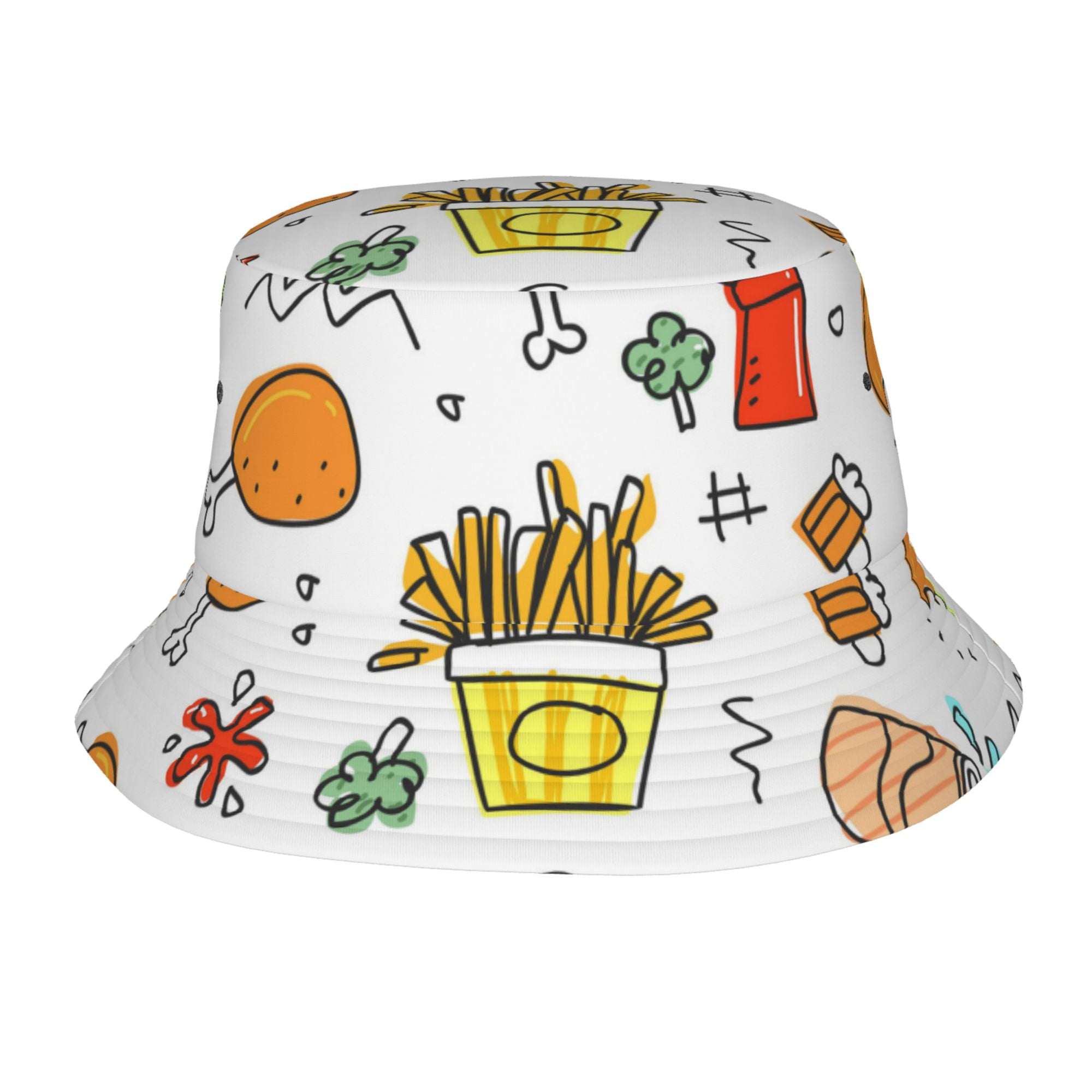 ZICANCN Bucket Hat -Cute Sketch Set Unisex Print Double-Side-Wear ...