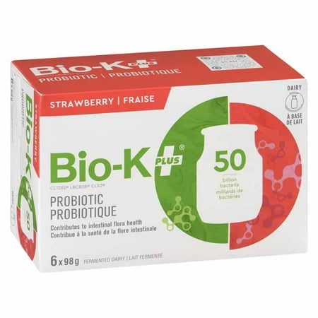Bio-K - Plus Drinkable Dairy Probiotic, 6x98g | Multiple Flavours ...