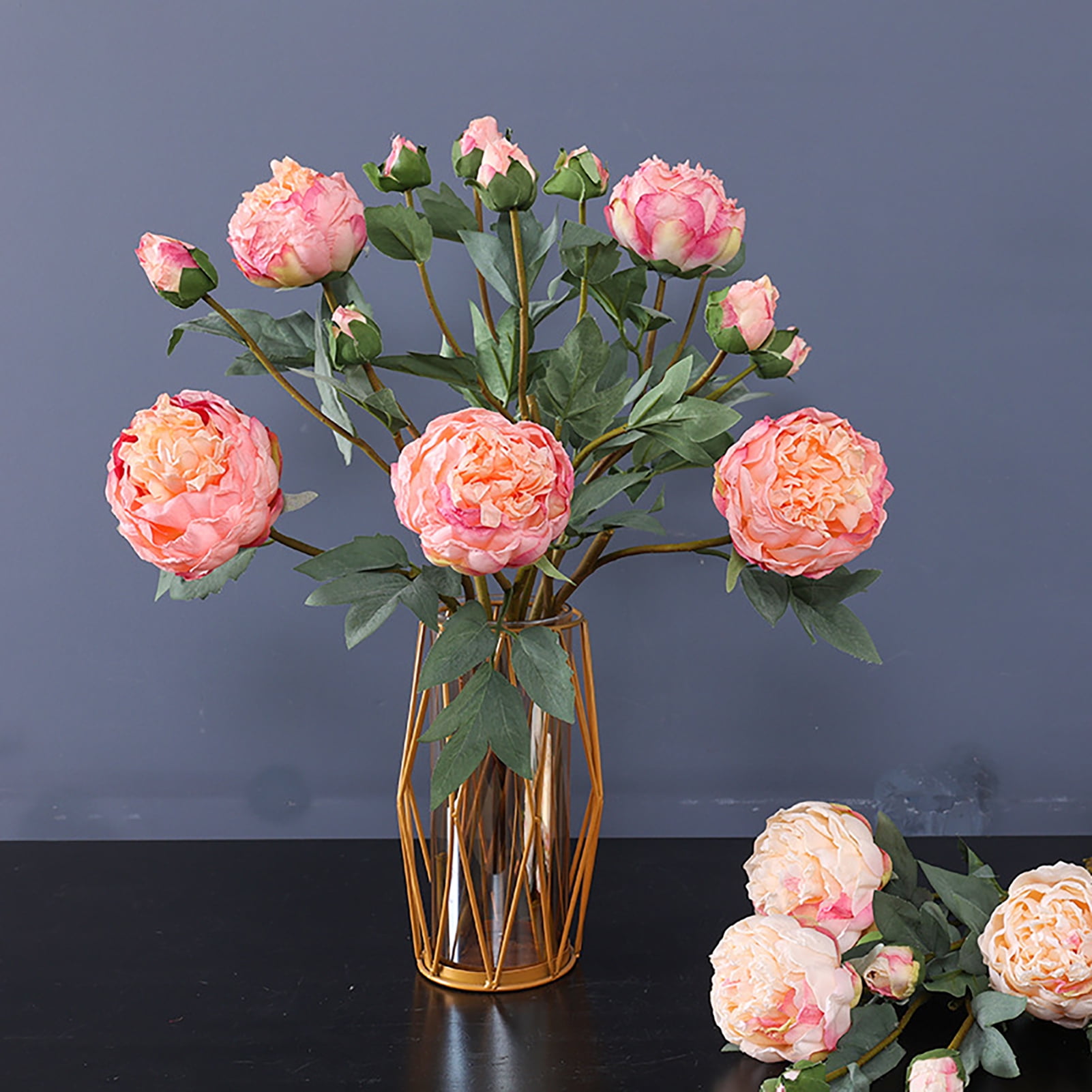 Dream Lifestyle Artificial Flower Realistic Long Stem 3-Head Table ...