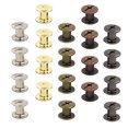 Alasum 100 Sets American Style Rivets Decorative Brass Assorted Color ...