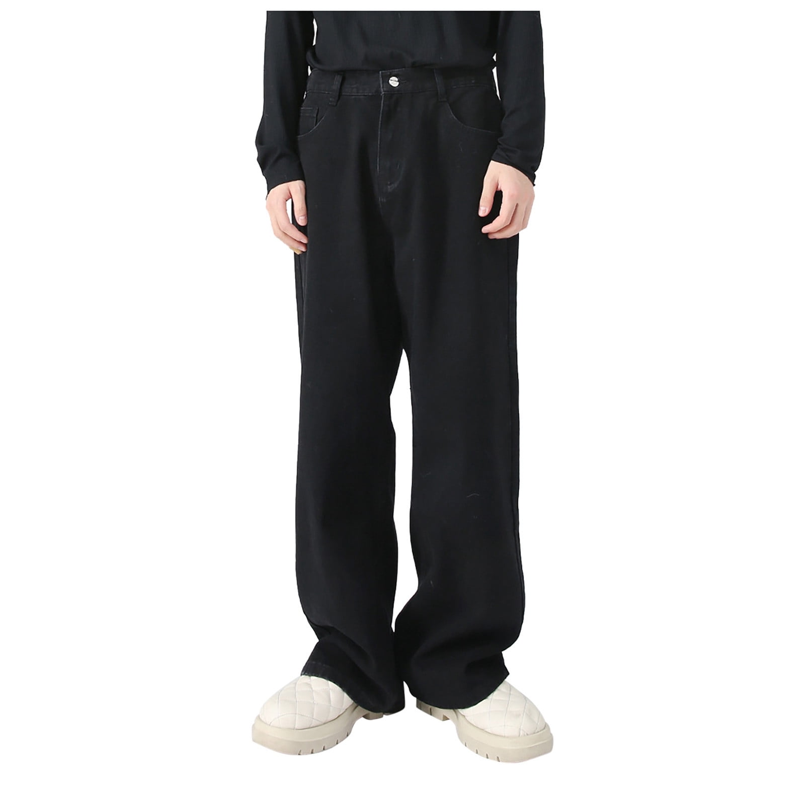 Click here for Linyuppp Mens Elastic Waist Relaxed Fit Straight L... prices