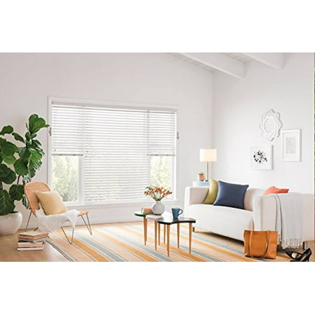 Ultra Premium White 2 1/2" (2.5") Inch Faux Wood Blind 62 3/8" W x 48L ...