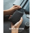 Men's Slim Wallet Pop Up Card Holder Blocking Wallet Minimalist Design ...
