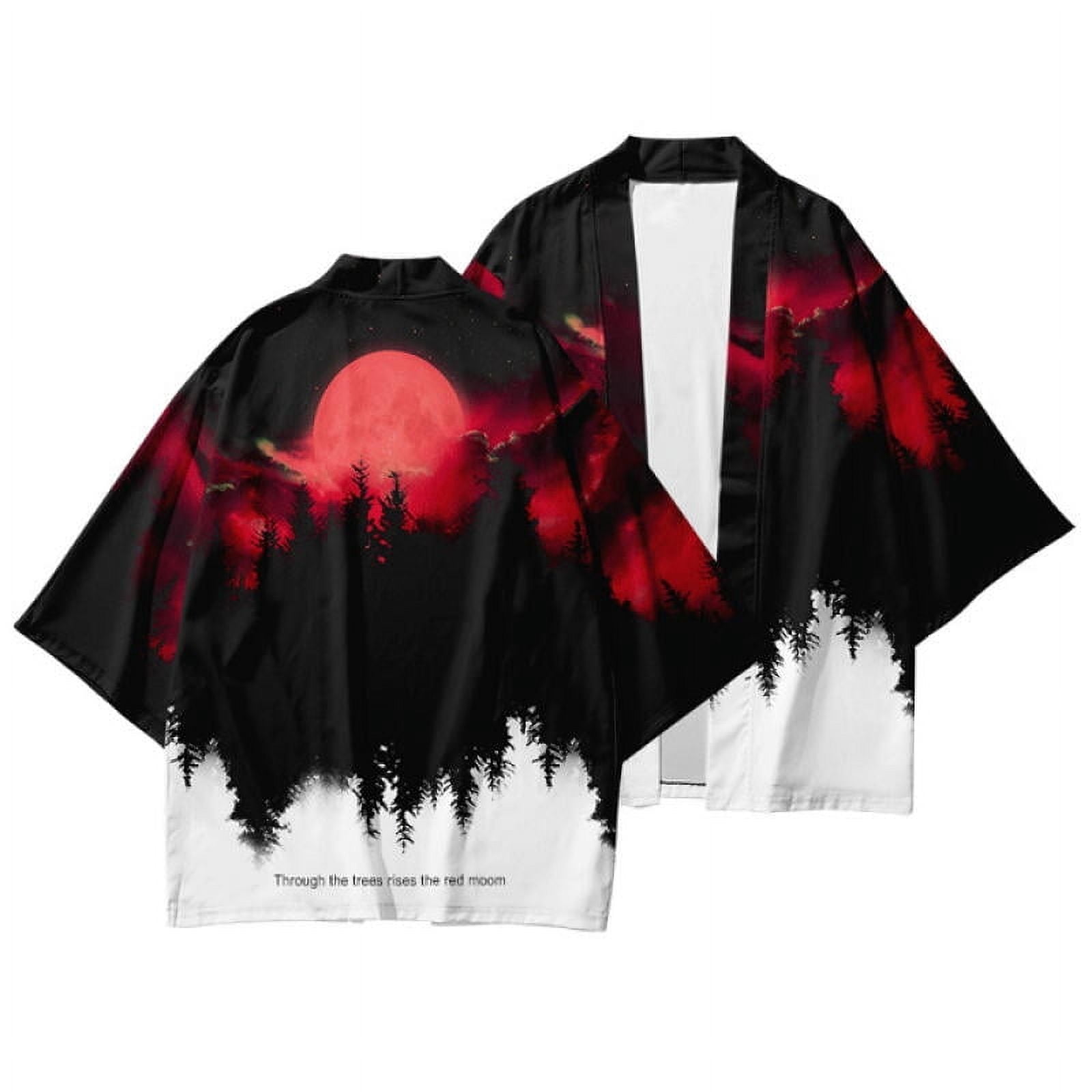 Traje tradicional asiático de verano para hombre, cárdigan tipo kimono ...