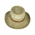 Ascentix Lightweight Rush Straw Gambler Hat with Wide Brim and ...