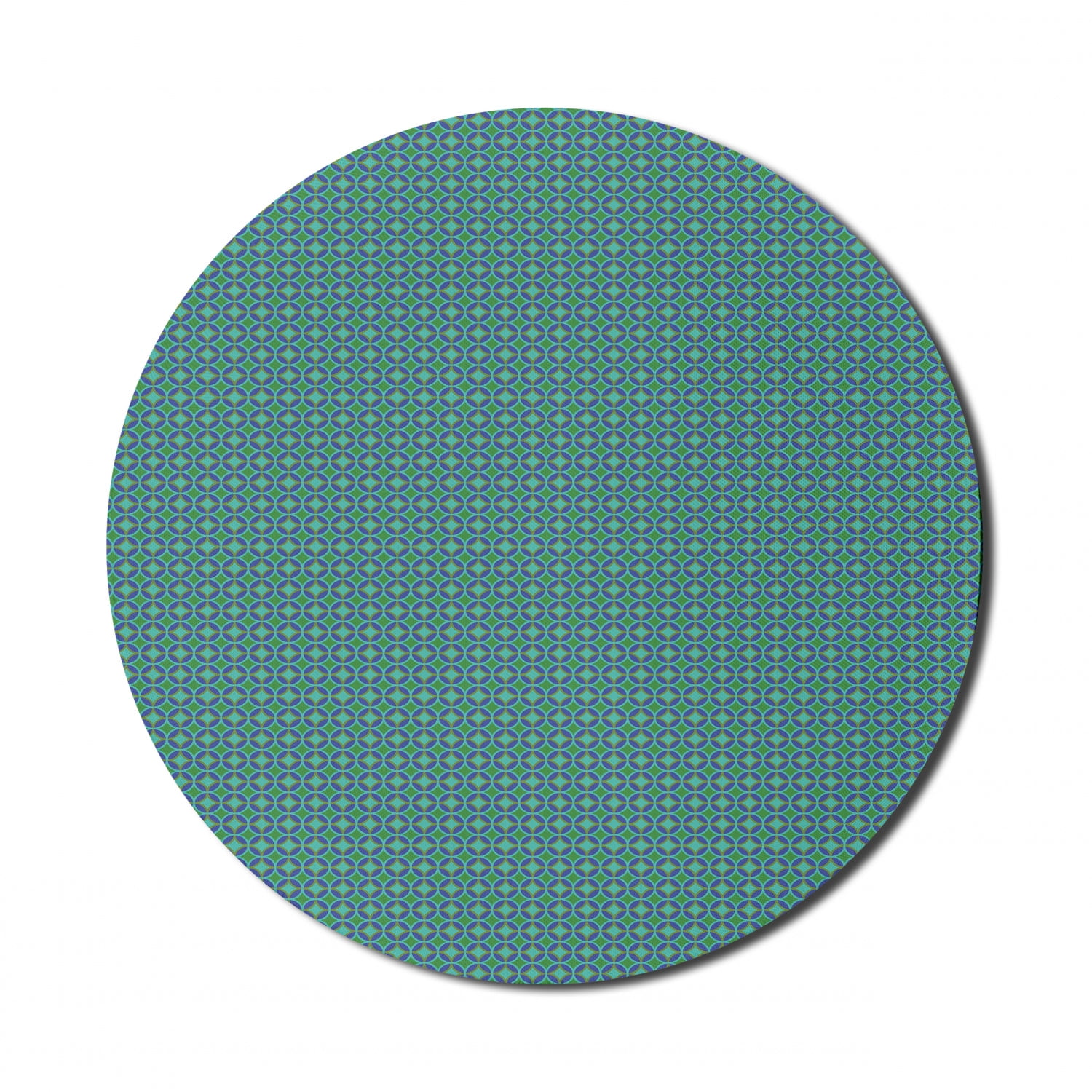 Vintage Mouse Pad for Computers, Geometric Art Circular Nostalgic ...