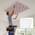 2 Pcs Pink Rounded Squares Fluorescent Light Covers Vintage Minimalist ...