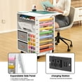 Organization and Storage Cabinet Cart Compatible with Cricut Machine ...