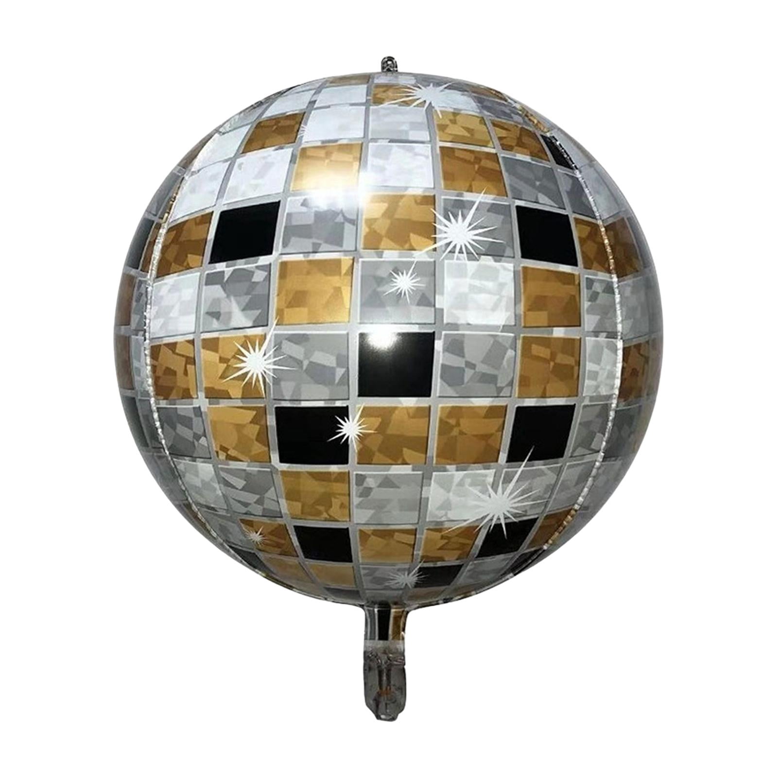 Disco Ball Balloons | 4D 22 Inch Sphere Metallic Disco Aluminum Foil ...