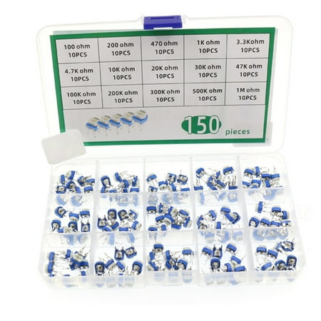150PCS/Box Resistor Assorted Kit Circuit Resistance DIY Heat-resistant ...
