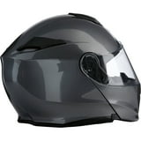 Z1R Solaris Solid Modular Motorcycle Helmet Dark Silver MD - Walmart.com