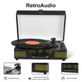 RetroAudio Vinyl Record Player 3-Speed Turntable with Bluetooth ...