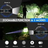 Zacro Rechargeable Flashlight, Super Bright Powerful High Lumens ...