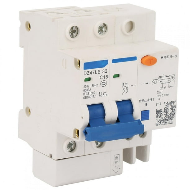 Disyuntor de corriente residual, protección contra fugas DZ47LE Disyuntor de 32 V Disyuntor de ...