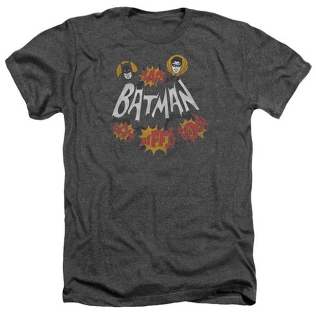 Trevco Batman Classic Tv-Sound Effects - Adult Heather Tee - Charcoal ...