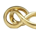 11" x 5" Gold Ceramic Infinity Loop Abstract Sculpture, by DecMode ...