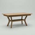 Furniture of America Hadar 1-Shelf Rectangle Wood Natural Tone Dining ...
