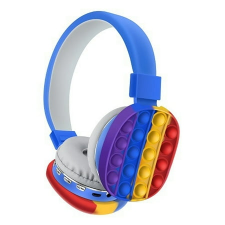 Bluetooth On-Ear Headphone with Pop Bubbles, Silicone Push and Pop ...