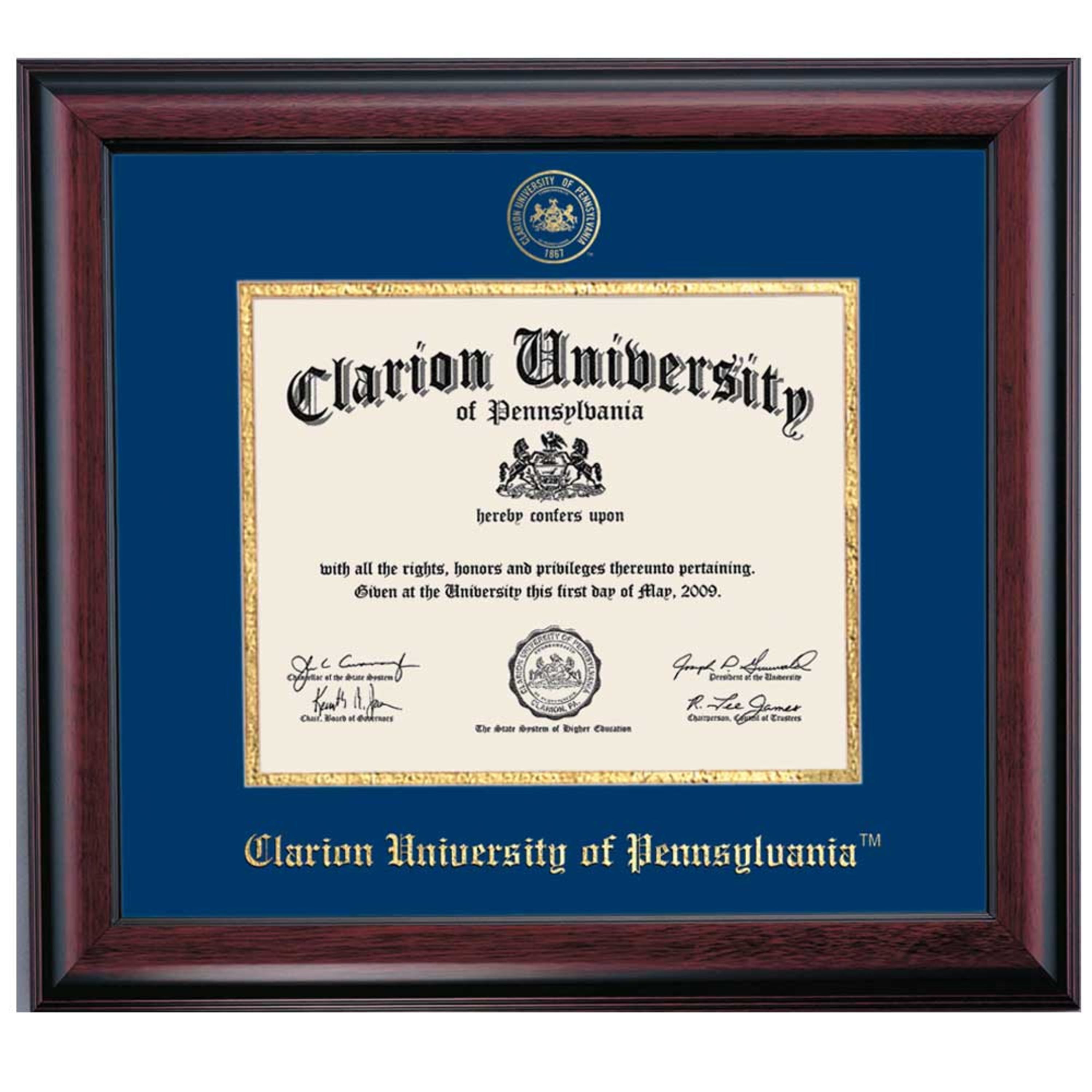 Dawn Diploma Frame for Clarion University of Pennsylvania, 16" x 18 ...