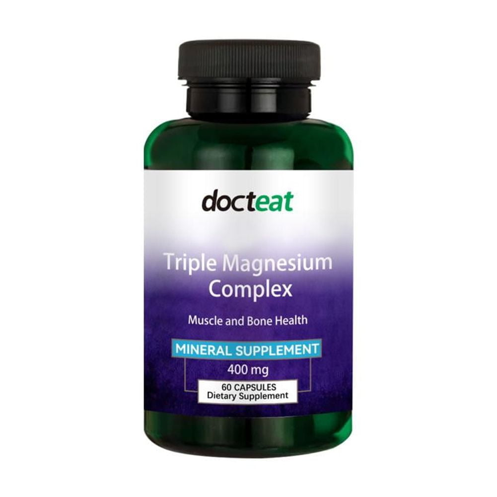 Cápsula de complejo de magnesio Docteat, alivio del malestar muscular ...