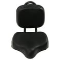 Wide Bike Seat with Backrest, Adjustable Cushion, Soft PU Foam ...