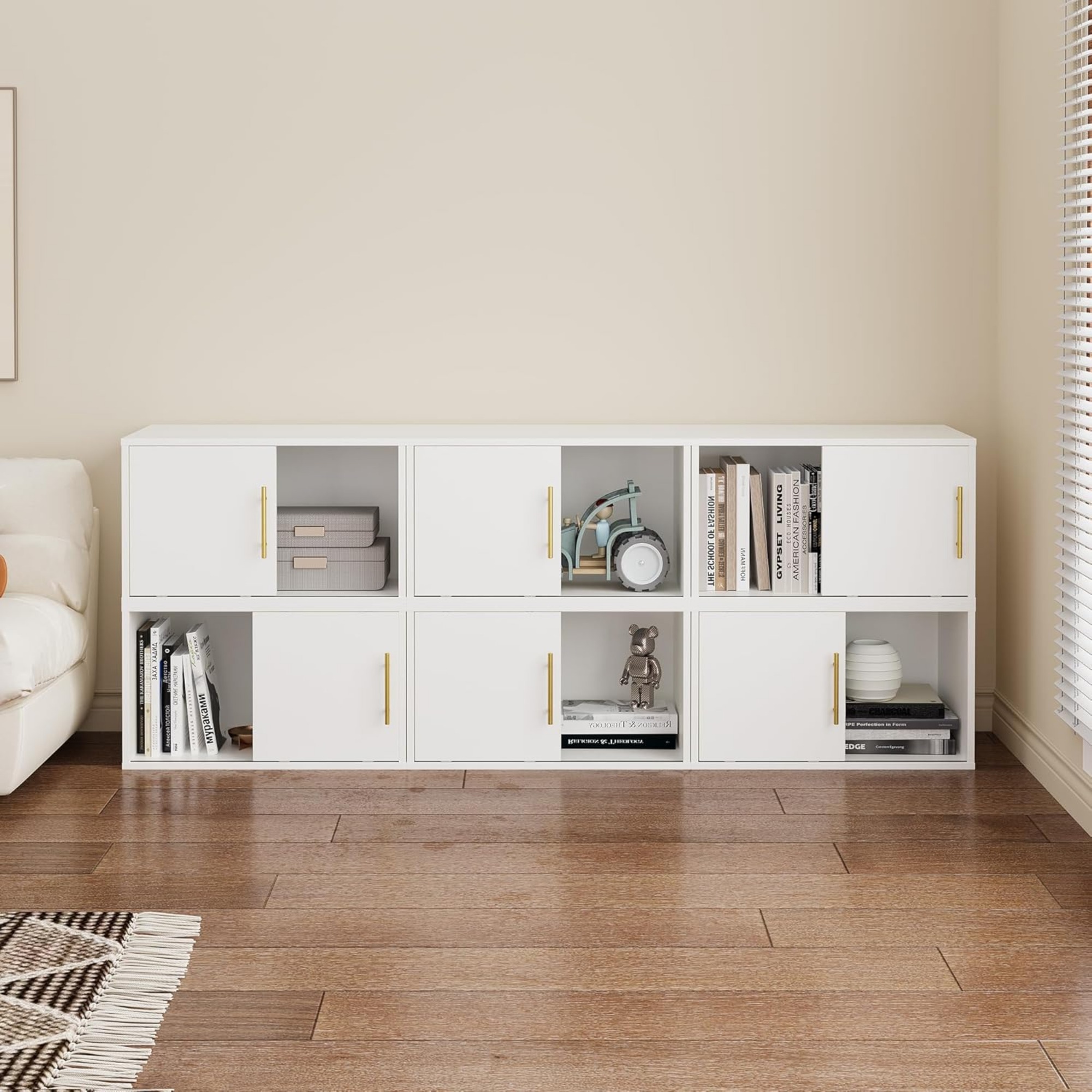 Narrow Bookcase Loon Peak Janarius 62" Modern Bookcase And Tall ...