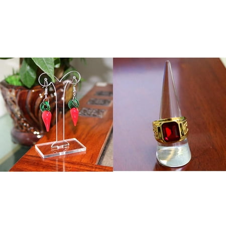 2 Pack s Display & 2 Pack Ears Display Acrylic Ears Clear Showcase for ...