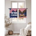Anniversary USA Flag Sheer Curtains for Living Room Bedroom America ...