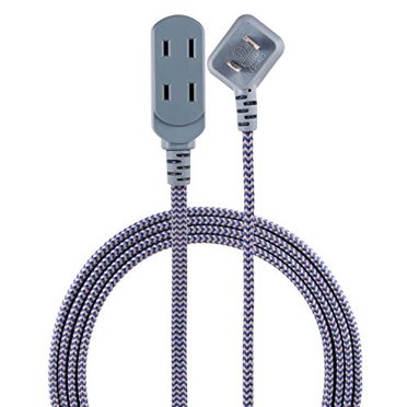 Cordinate Decor 6ft. Braided Extension Cord Tabletop Switch, 41095 ...