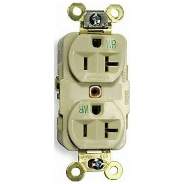 Receptacle Hospital Grade 4-Plex 20A 125V 5-20R Ivory - Walmart.com