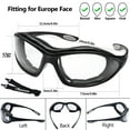 SAFEYEAR Anti-fog Safety Goggles EN166 Anti Scratch Neck Cord UV ...