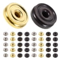 Baluue 80Pcs Snap Fasteners Sew on Metal Buttons Durable Secure Closure ...