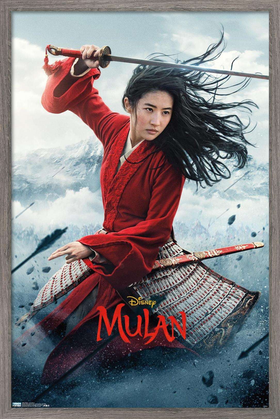 Disney Mulan - One Sheet Wall Poster, 22.375" x 34", Framed - Walmart.com