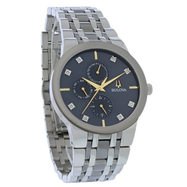 Bulova Men's Marine Star Diamond Accented Stainless Steel Watch 98D103 ...