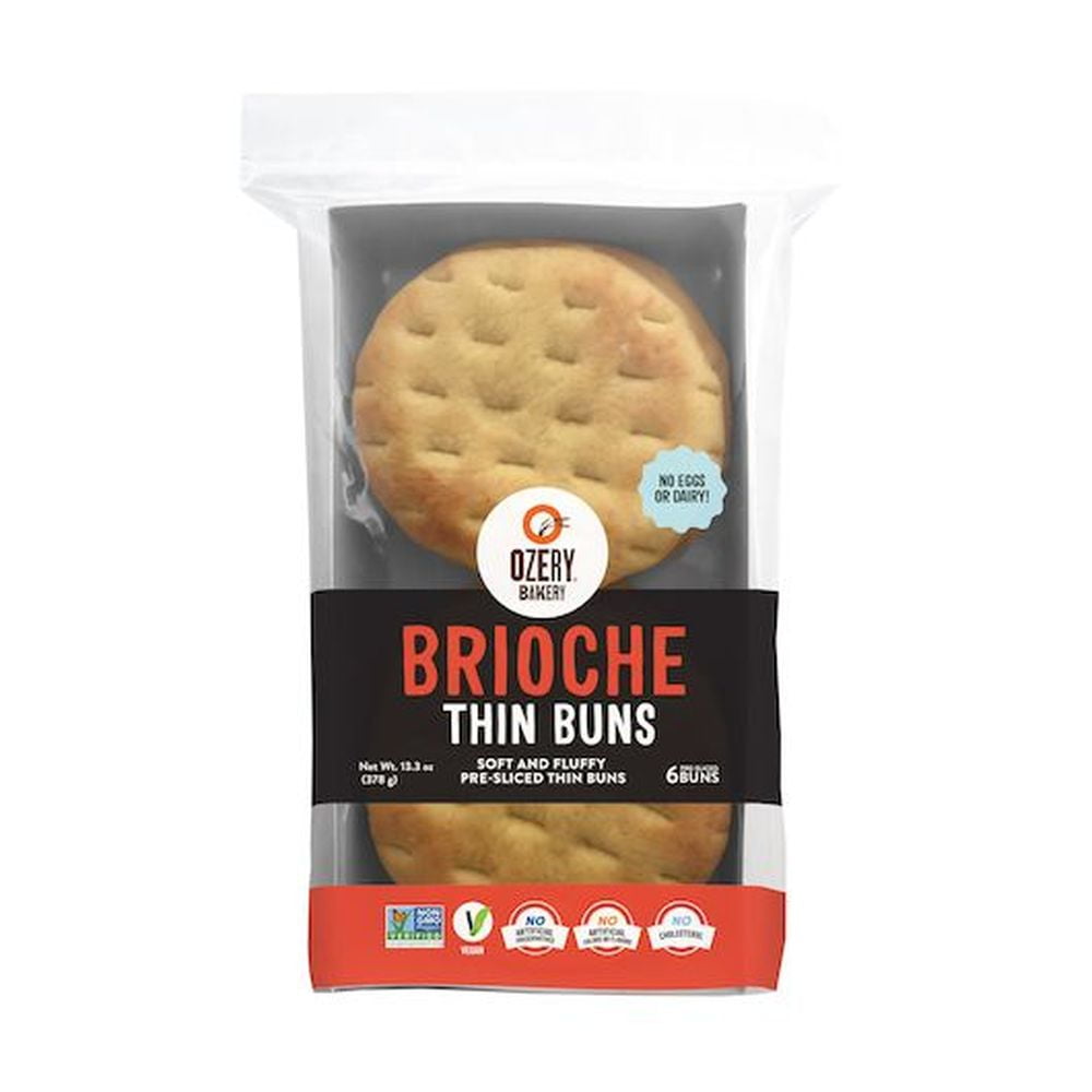 Ozery Bakery Thin Brioche Bun, 13.3 Ounce -- 6 per Case - Walmart.com