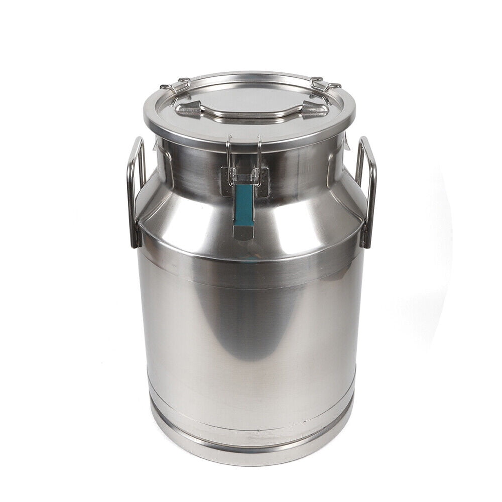 CNCEST 50L Milk Can Milk Wine Airtight Storage Canister Stainless Steel ...