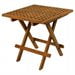 SeaTeak Square-Grate Top Folding Deck Table, Oiled Finish - Walmart.com