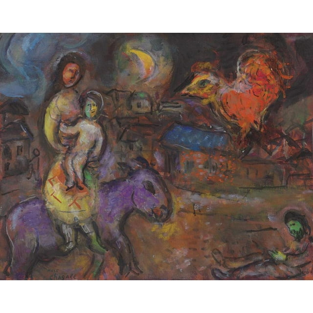 18"x15" Fine Art Quality Poster :: Marc Chagall - Mother and Child on ...