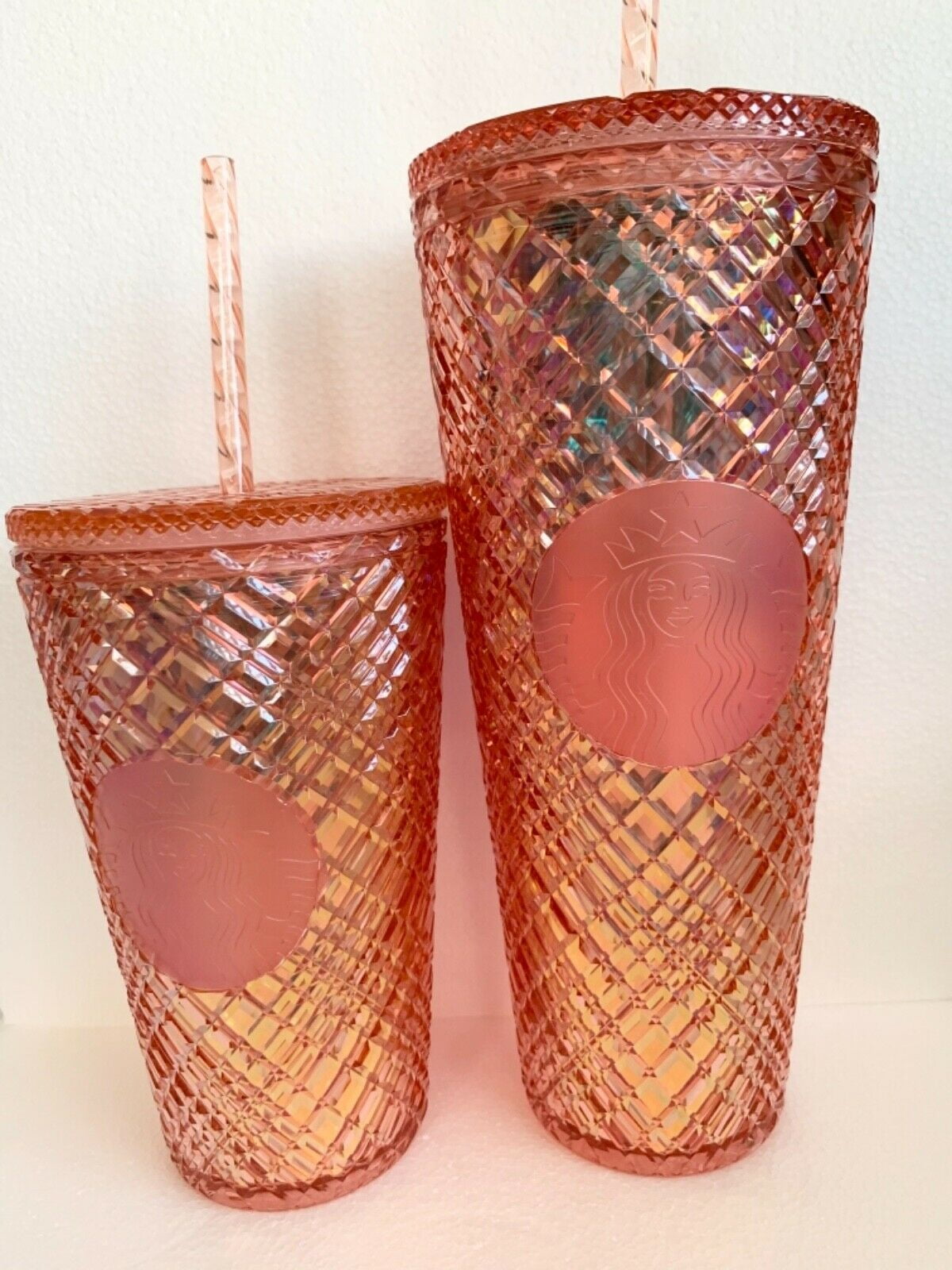 Tumblers & Water Glasses Drinkware Bow Straw Topper Rose Gold Glitter ...