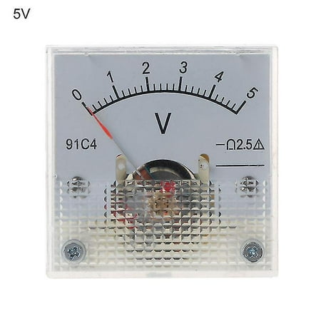 Analog Voltmeter Dc Rectangle Analog Volt Panel Meter Gauge 10 Styles ...