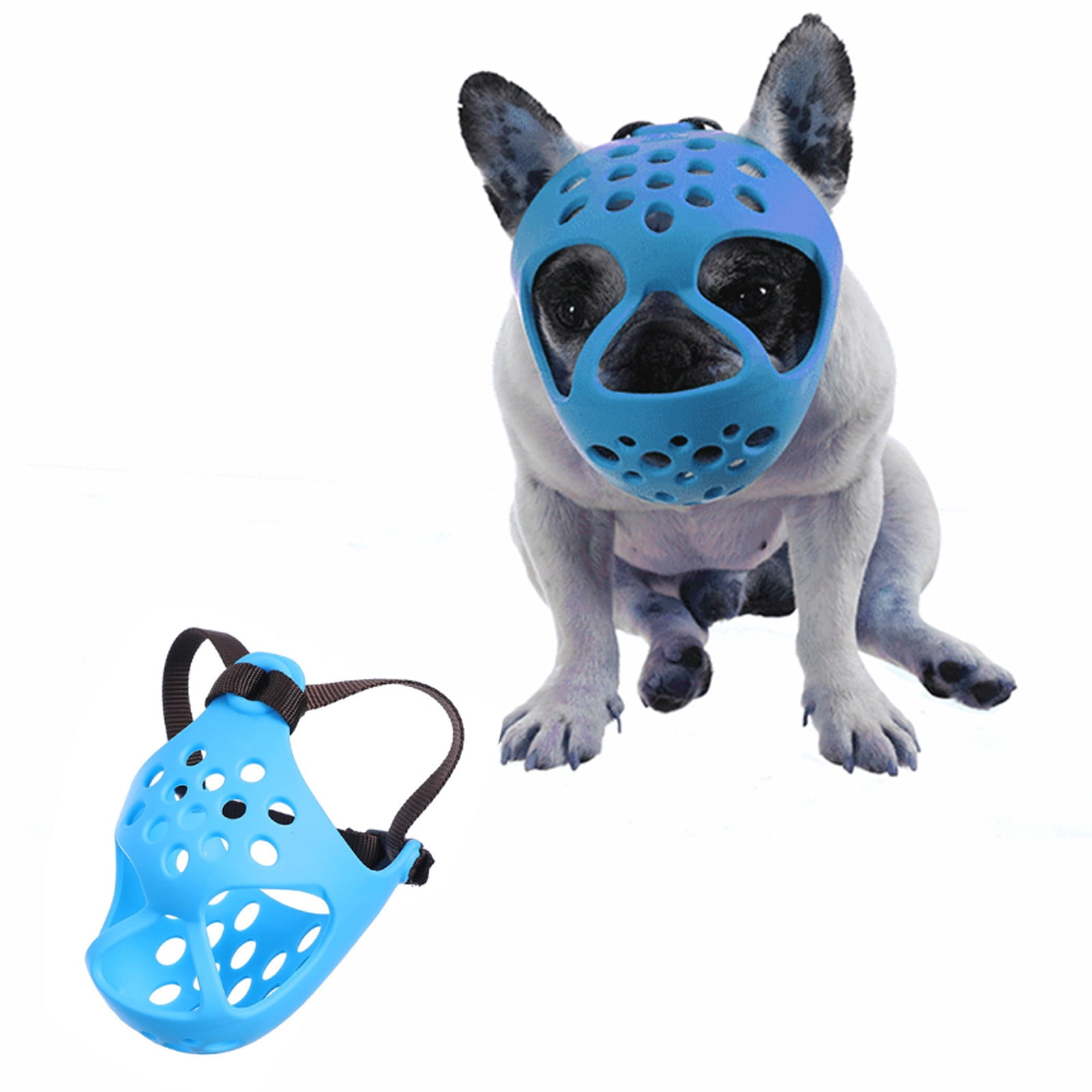 Dog Muzzle,Short-Billed Dog Muzzle,Short Rubber Muzzle,Anti-Eating Anti ...