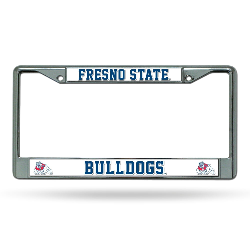 Fresno State Bulldogs Chrome Metal License Plate Frame - Walmart.com