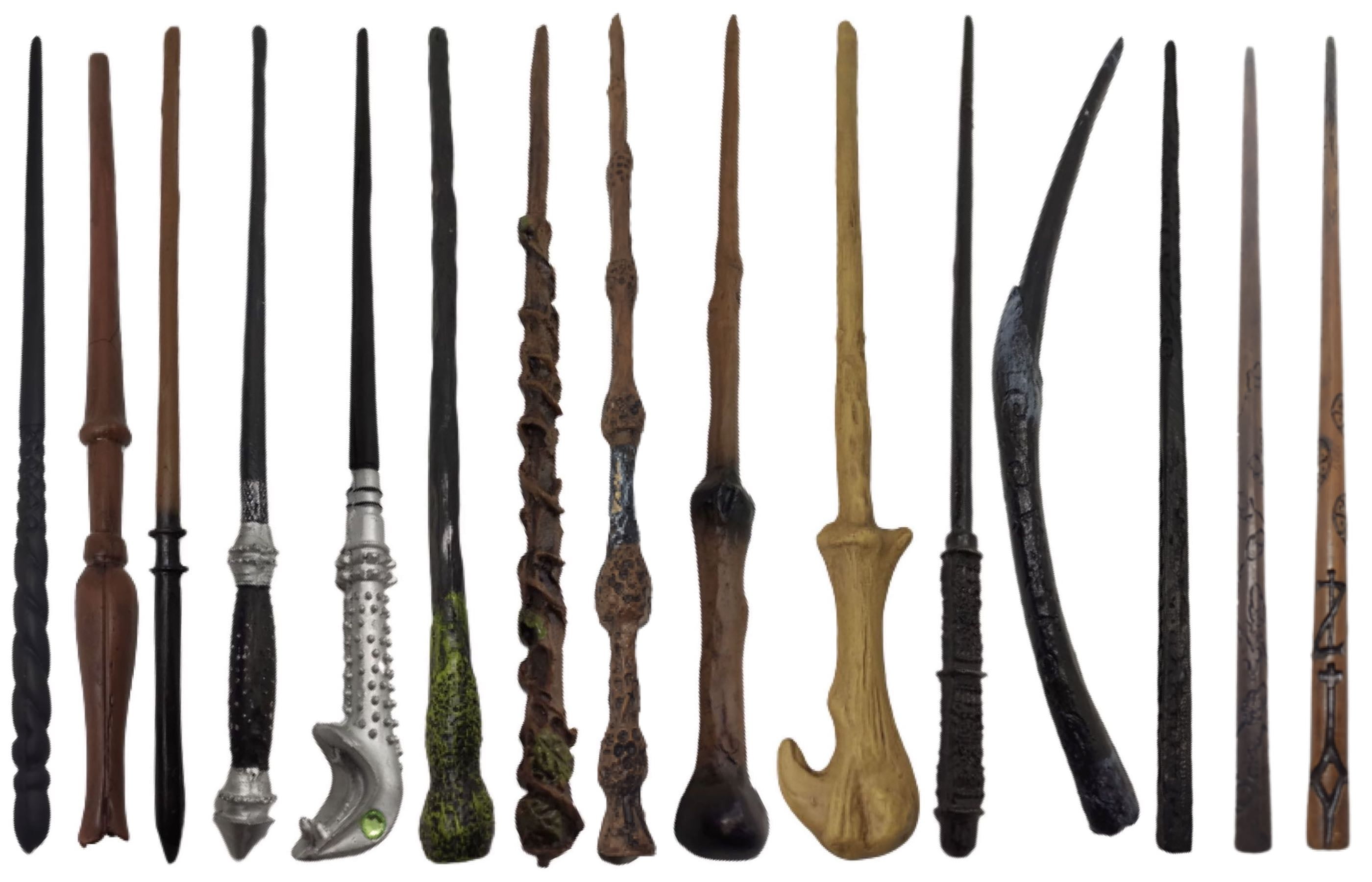 Varita Magica para Magos Harry Potter de Resina Con Nucleo Metálico ...