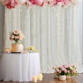 TETOU 10x10ft Tulle Backdrop Curtain with Lights String, Sheer Backdrop ...