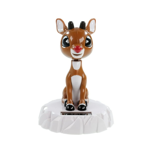 Rudolph the Red-Nosed Reindeer Solar Bobblehead - Walmart.com