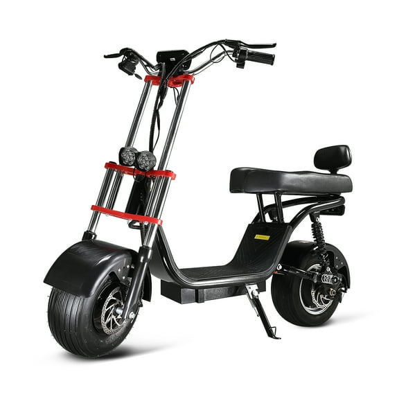 MotoTec Mini Fat Tire 48v 500w Electric Scooter Black - Walmart.com