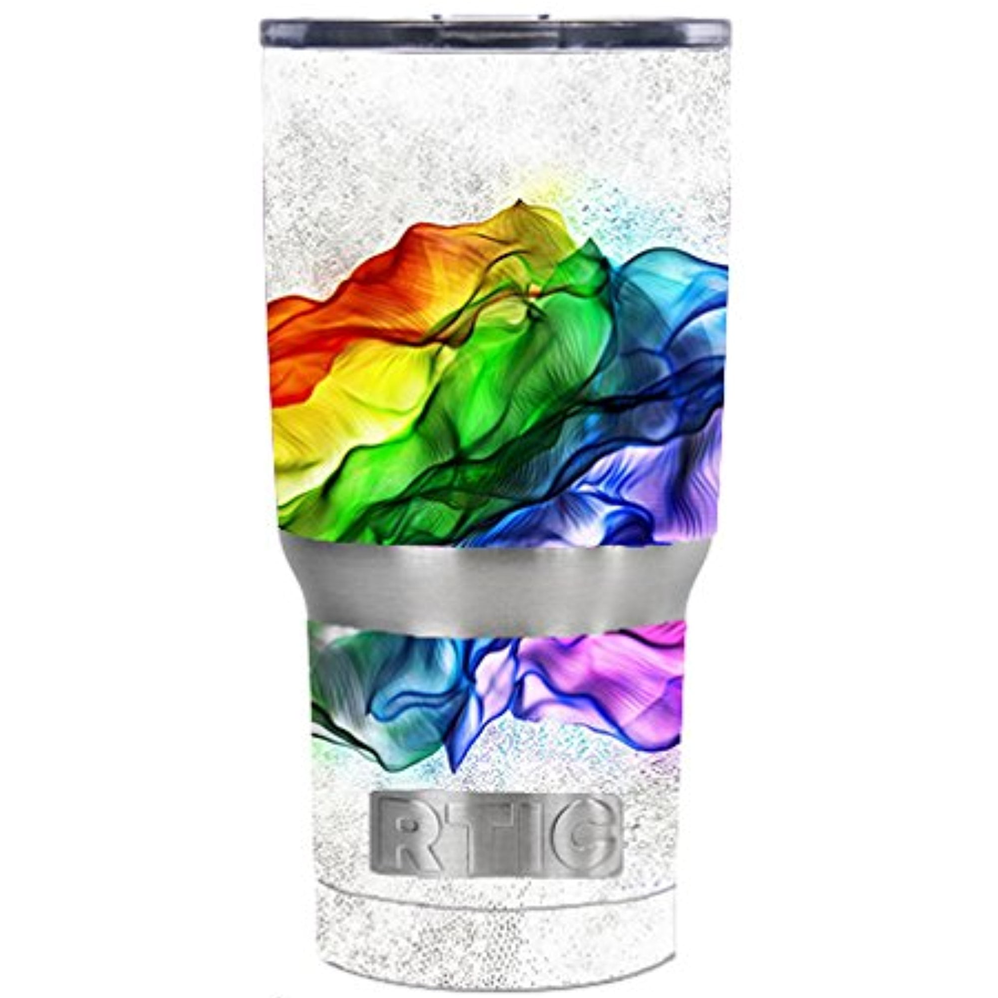 Skin Decal Vinyl Wrap for RTIC 20 oz Tumbler Cup (6-piece kit) stickers ...
